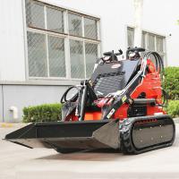 China 200kg Loading Mini Track Loaders Micro Tracked Skid Steer Crawler Wheel Loader for sale