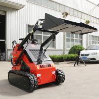 China 200kg Loading Mini Track Loaders Micro Tracked Skid Steer Crawler Wheel Loader for sale