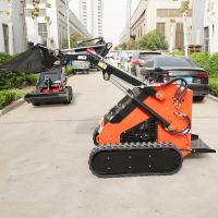 China 200kg Loading Mini Track Loaders Micro Tracked Skid Steer Crawler Wheel Loader for sale