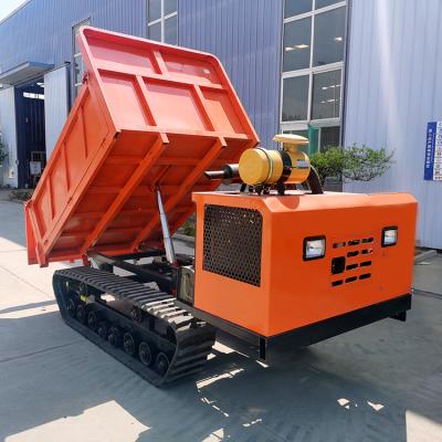 China Hydraulic Truck Dumper 4 Tons Crawler Carrier Mini Dumper Loading for sale