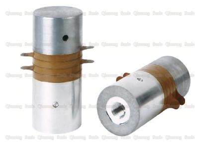 China Steel Rear Cover 20 Khz Ultrasonic Transducer With Yellow Ceramics 1500 Watt for sale