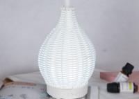 China 100ml Rattan Ultrasonic Aroma Mist Humidifier Waterless Shut-Off Aromatherapy With 7 Color Light Essential Oil for sale
