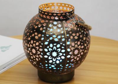 China 200ML HIgh Quality Flower Lantern Essential Oil Diffuser 100ml Metal Aromatherapy Oil Diffuser for sale