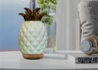 China 120ml Ceramic Pineapple 3D Glass Diffusors Ultrasonic Sprayer Mini Diffusers Essential Oil Humidifier AirVaporizers for sale