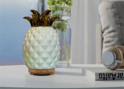 China 120ml Ceramic Pineapple 3D Glass Diffusors Ultrasonic Sprayer Mini Diffusers Essential Oil Humidifier AirVaporizers for sale