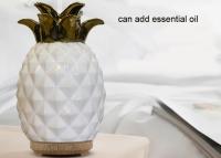 China 120ml Ceramic Pineapple 3D Glass Diffusors Ultrasonic Sprayer Mini Diffusers Essential Oil Humidifier AirVaporizers for sale