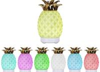 China 120ml Ceramic Pineapple 3D Glass Diffusors Ultrasonic Sprayer Mini Diffusers Essential Oil Humidifier AirVaporizers for sale