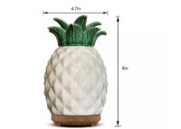 China 120ml Ceramic Pineapple 3D Glass Diffusors Ultrasonic Sprayer Mini Diffusers Essential Oil Humidifier AirVaporizers for sale