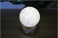 China Lunar 300mAH 3d Moon Lamp Rechargeable Night Light 16 Colors Remote Control for sale