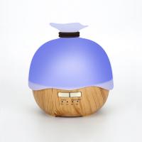 China 400ML Wood Grain Mini Portable Rechargeble Ultrasonic Home Aroma Diffuser for sale