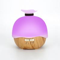 China 400ML Wood Grain Mini Portable Rechargeble Ultrasonic Home Aroma Diffuser for sale