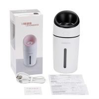 China 12h Lightweight Led Ultrasonic Humidifier ,  DC5V Usb Car Air Humidifier Portable for sale