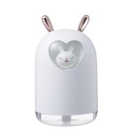 China 12h USB Rabbit Ultrasonic Air Humidifier Rechargeable Led Lamp 50ml/h for sale