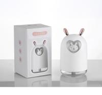 China 12h USB Rabbit Ultrasonic Air Humidifier Rechargeable Led Lamp 50ml/h for sale