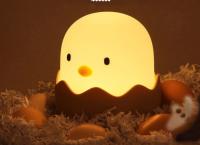 China 1200hMA Chicken Egg Rechargeable Night Lamp Led Silicone Bedside Tablel USB for sale