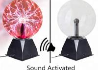 China Fireworks 500mA Rechargeable Moon Lamp , Plasma Ball USB Night Lamp for sale