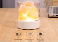 China Himalaya Rock Crystal Rechargeable Night Lamp Natural Negative Ion Salt USB LED for sale