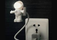 China 0.2w Spaceman Rechargeable Night Lamp Decorative Portable MINI USB LED for sale