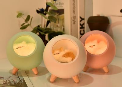 China Rechargeable Night Light With Bluetooth Speaker Dimmable Led Moon Pet Cat for sale
