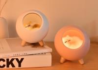 China Rechargeable Night Light With Bluetooth Speaker Dimmable Led Moon Pet Cat for sale