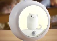 China 800Mah Adorable Multicolor Changing Integrated Led Rechargeable Silicone Night Light for sale