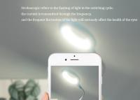 China Dimmable Touch Eye Protection Led Desk Lamp , 5W Bendable USB Rechargeable Night Light for sale