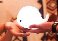 China Silica Gel Whale Rechargeable Night Lamp Bedside Atmosphere LED Dolphins for sale