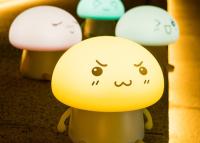 China Mushroom TPE Rechargeable Night Lamp USB Touch Sensor Silica Gel Cartoon LED for sale