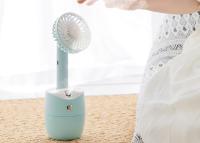 China 300ML Spray Nozzle Rechargeable Air Cooling Fan , 90° Shake Head Usb Handheld Fan for sale