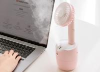 China 300ML Spray Nozzle Rechargeable Air Cooling Fan , 90° Shake Head Usb Handheld Fan for sale