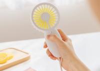 China 142g Dual Leaf Handy USB Fan Electronic Desktop Mini 2000mAh for sale
