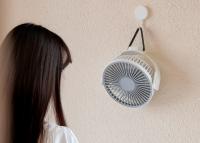 China 4000mAh Lanyard Handy USB Fan Cooling Electric Mini Rechargeable Hanging Rotate for sale