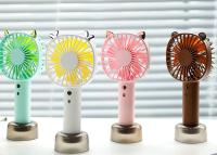 China Handheld 150G 1200MAh Handy USB Fan Portable Mini Colorful LED Light 4.7W for sale