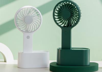 China USB 2000mAh Rechargeable Fan Handheld , Lightless Refrigerating Rotating Desk Fan for sale