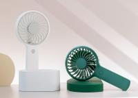 China USB 2000mAh Rechargeable Fan Handheld , Lightless Refrigerating Rotating Desk Fan for sale