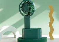 China USB 2000mAh Rechargeable Fan Handheld , Lightless Refrigerating Rotating Desk Fan for sale