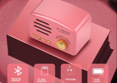 China TWS Handmade 0.3KG Bass Mini Portable Bluetooth Speaker Retro BT Wireless 1200Mah for sale