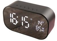China Tone Prompts Mini Waterproof Speaker , TF Card Mirrored Alarm Clock Bluetooth Speaker for sale