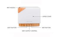 China 700ML Polychrome Home Aroma Diffuser 60ml/h Essential Oil Remote Control for sale