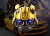 China Bumblebee Helmet Dual Diaphragm Mini Wireless Speaker Bluetooth Subwoofer 65dB for sale