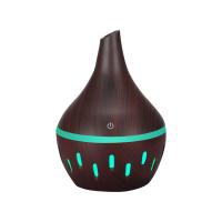 China 300ML 30ml/hGrain Wood Aroma Diffuser LED USB Ultrasonic Cool Mist Essentia l Oils for sale