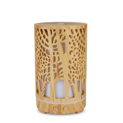China 200ml Ultrasonic Wood Aromatherapy Essential Oil Diffuser with Waterless Auto Shut-Off for sale