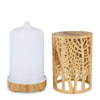 China 200ml Ultrasonic Wood Aromatherapy Essential Oil Diffuser with Waterless Auto Shut-Off for sale