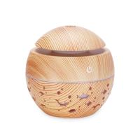 China 20m2 Waterless Wooden Air Humidifier 150g Ultrasonic Aroma LED Light for sale