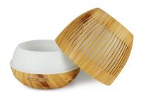 China 400ml Hollow Wood Aroma Diffuser Essential Oil Mini Usb Ultrasonic 485g for sale
