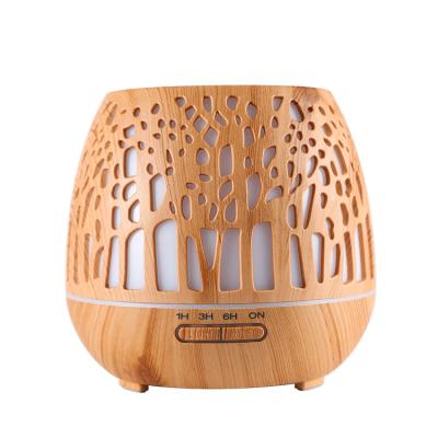China 400ml 650g Wood Aroma Diffuser Office USB Rechareable Essential Oil for sale