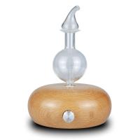 China Vintage Glass Wood Grain Nebulizing Aromatherapy Diffuser Essential Oil  Scent for sale