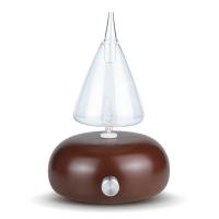 China Waterless 705g Wood Aroma Diffuser Ultrasonic Glass Essential Oil 10ml for sale