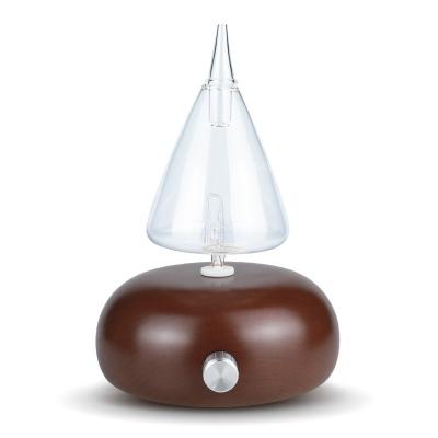 China Waterless 705g Wood Aroma Diffuser Ultrasonic Glass Essential Oil 10ml for sale