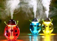 China 260ML 5BV Car Aroma Diffuser Ultrasonic Night Light Silica Gel Cartoon Desktop for sale